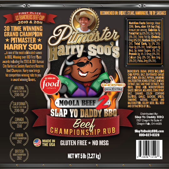 Slap Yo Daddy Moola Beef v2.0 Rub - 5 lbs - Slap Yo Daddy BBQ