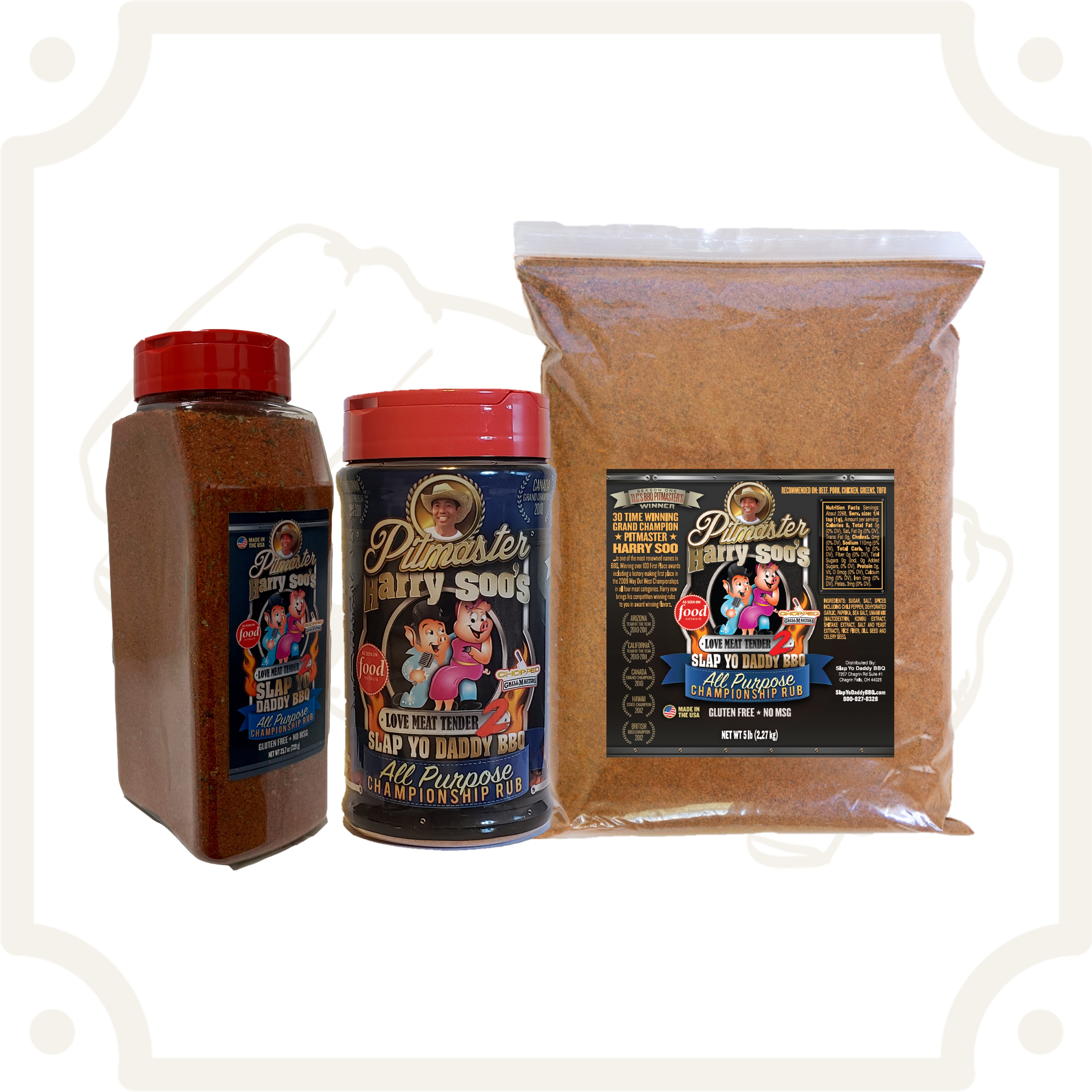 Slap Yo Daddy "Love Meat Tender" v2.0 All Purpose Rub - Slap Yo Daddy BBQ